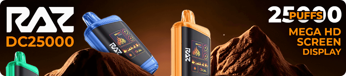 RAZ DC25000 Vape Review: 25K Puffs, LED, Dual Mesh Coil – Vape Mania
