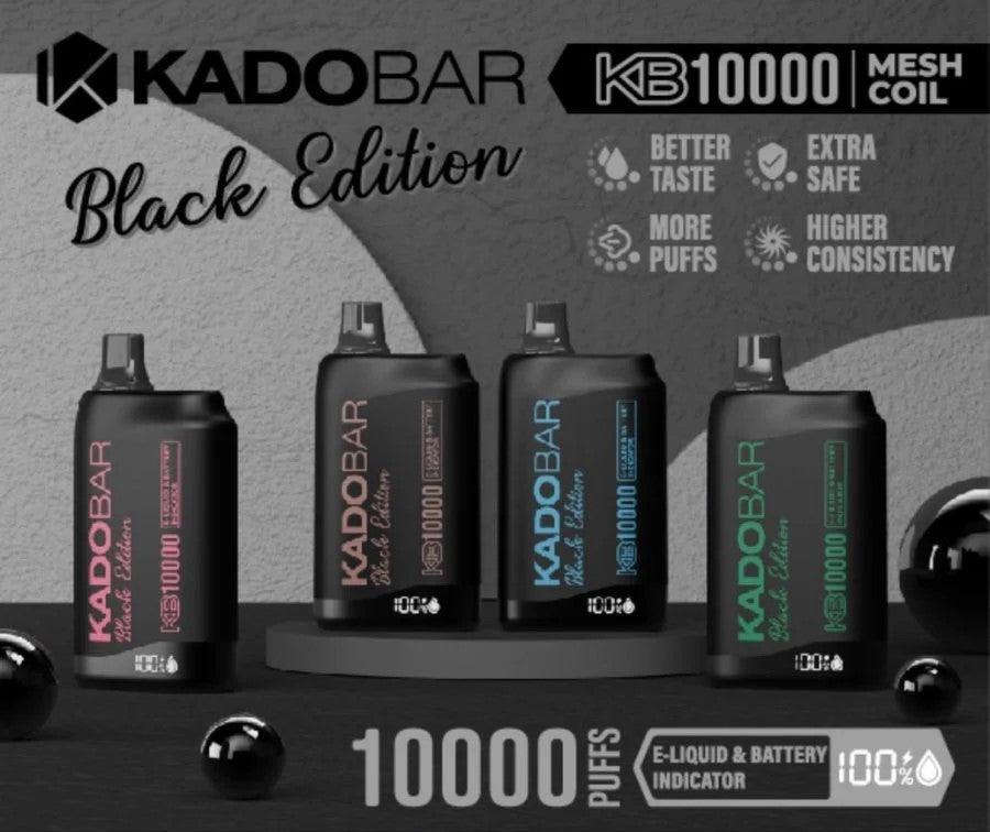 Kado Bar Black Edition KB1000 Disposable Vape - 18mL & 650mAh