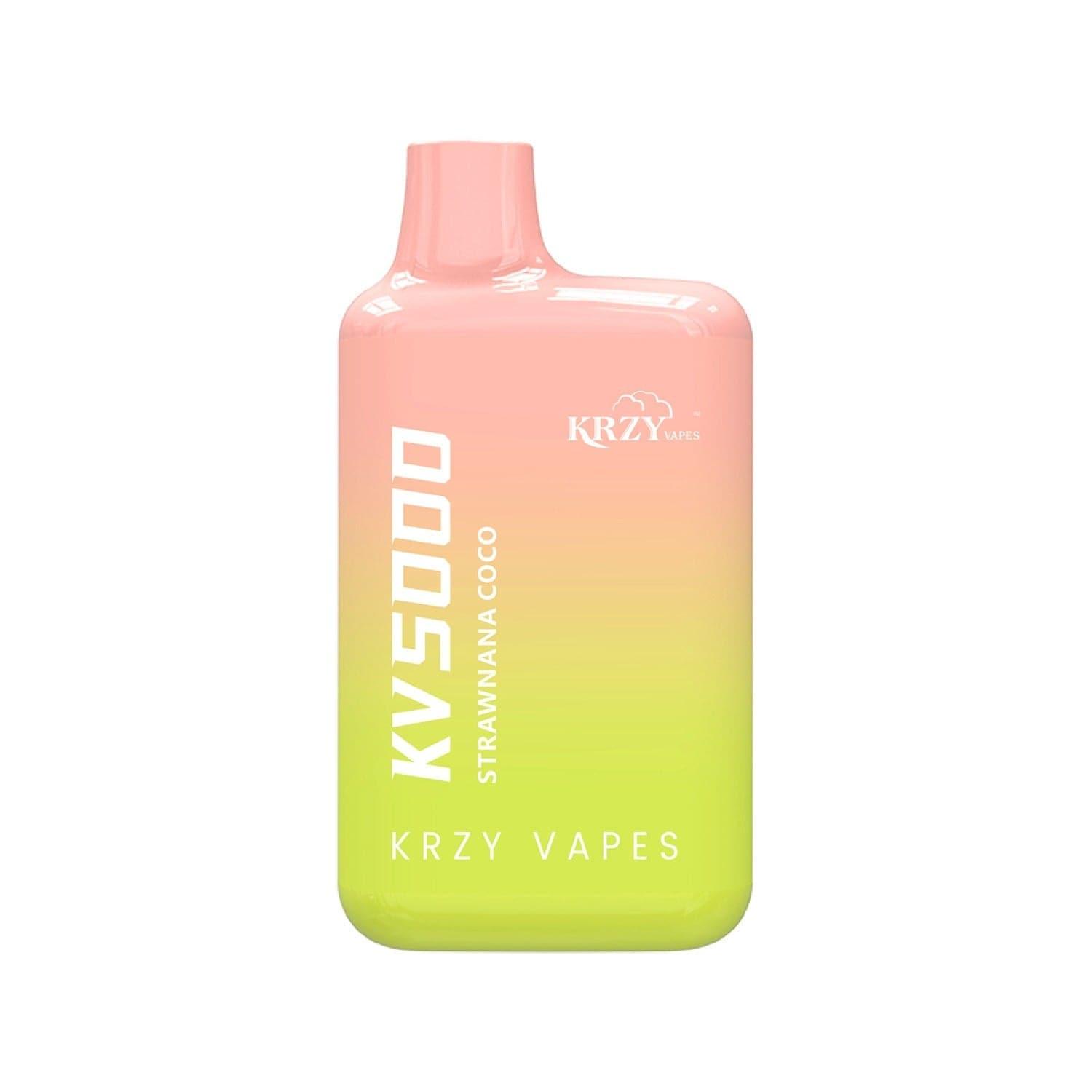 KRZY KV5000 DISPOSABLE VAPE - STRAWNANA COCO | VAPE MANIA