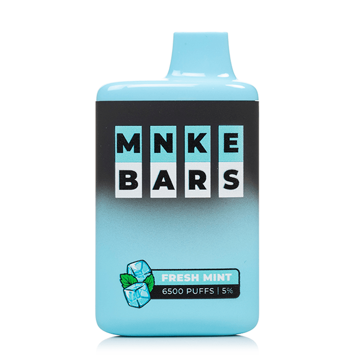 MNKE BARS 6500 DISPOSABLE VAPE - FRESH MINT | VAPE MANIA