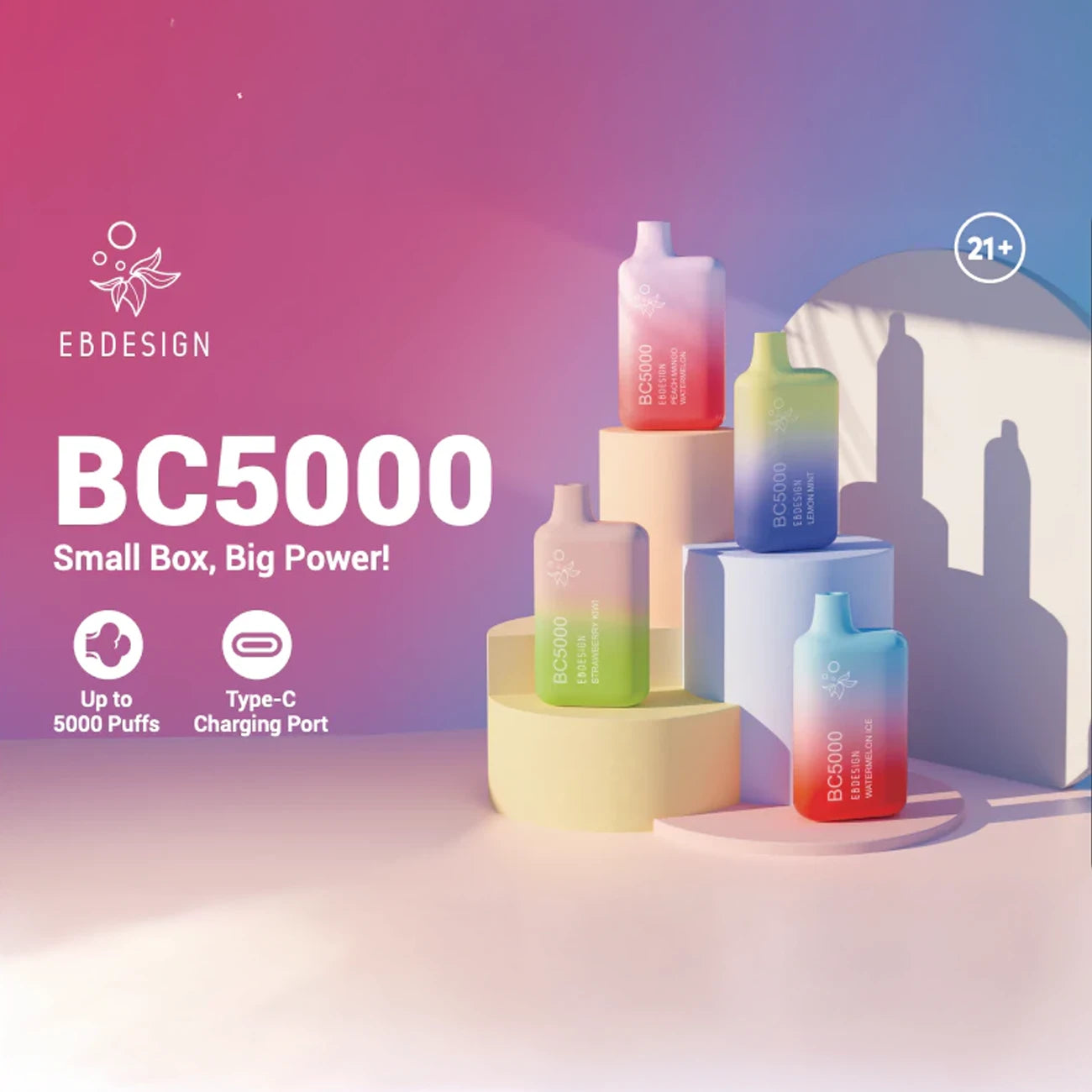 EBCREATE BC5000 Disposable | 5000 Puffs Rechargeable Vape – Vape Mania