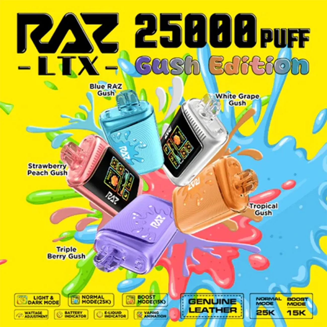 RAZ LTX 25K Gush Edition | 25K Puffs & Bold Flavors