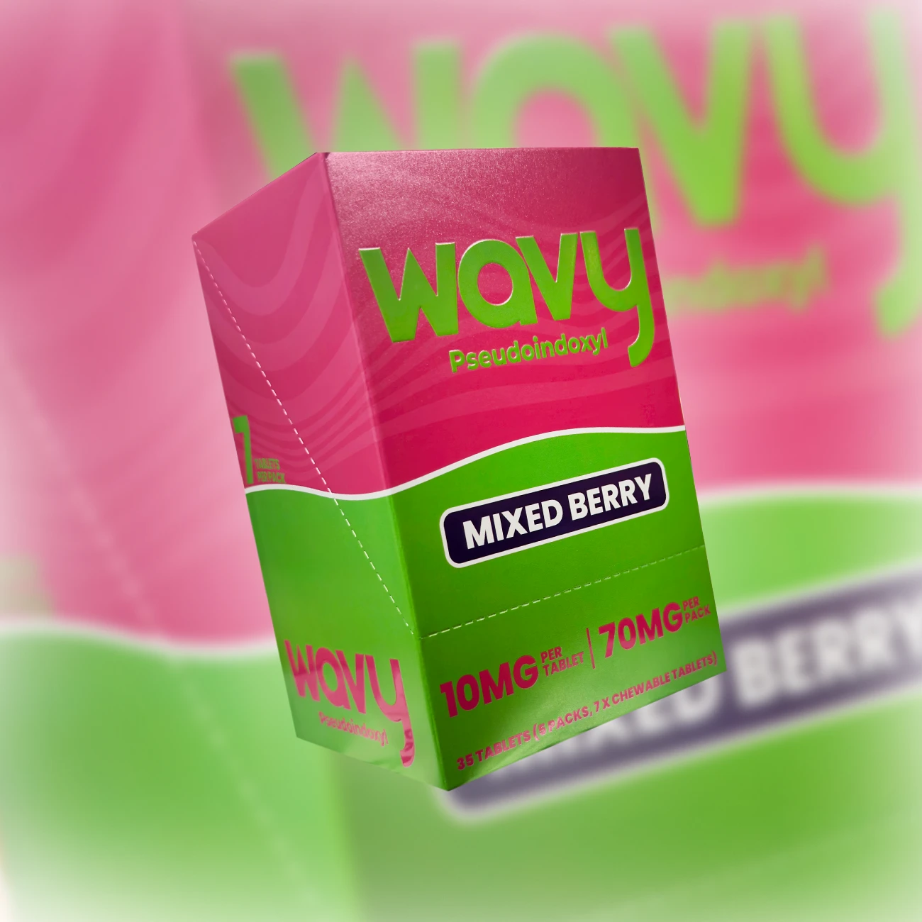 Wavy Kratom Pseudoindoxyl 10mg Chewable Tablets - 35 Pack – Vape Mania