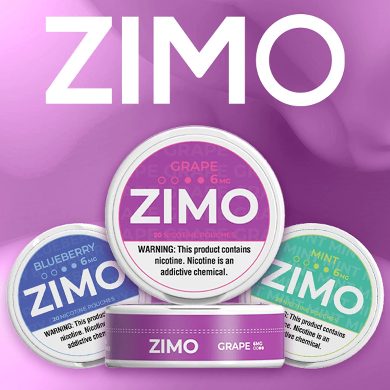 Zimo Pouches – Smoke-Free Nicotine | 20ct per Can – Vape Mania